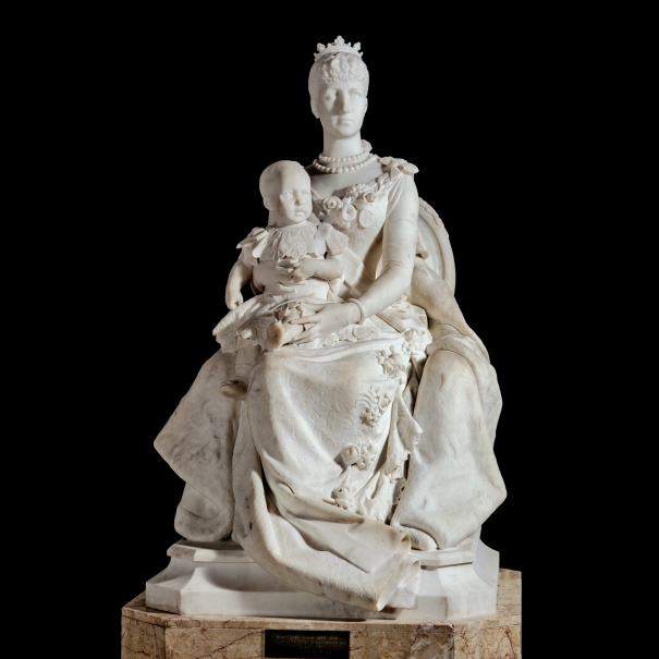 La reina regente María Cristina y Alfonso XIII niño - Colección - Museo ...