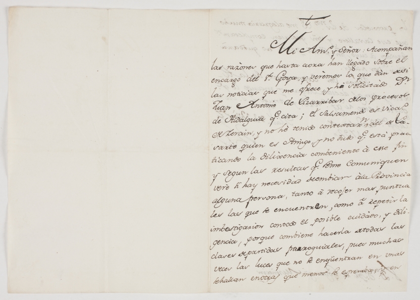 Carta de Manuel Villar a José de Goya y Muniain, s/f - Colección ...
