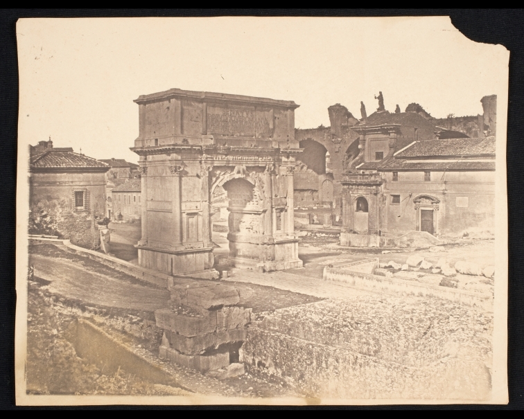 Vista del arco de Tito en Roma - Colección - Museo Nacional del Prado