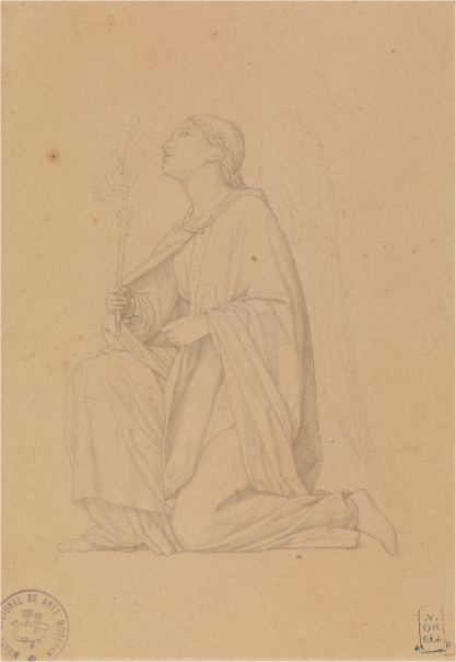Estudio para la figura de San Gabriel (Regina Coeli. Serie Capilla de ...