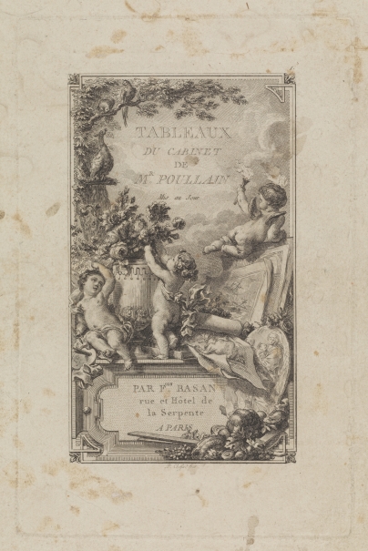 Tableaux du cabinet de M. Poullain. Par F. Bassan rue et Hôtel de la ...