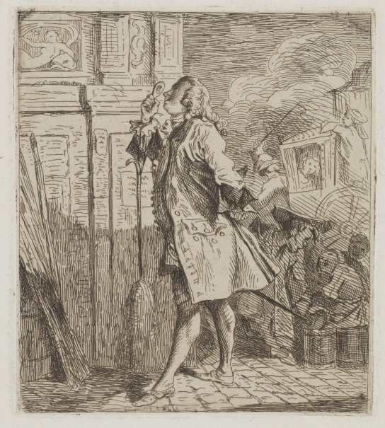 Un crítico (¿La Font de Saint-Yenne?) - Colección - Museo Nacional del ...