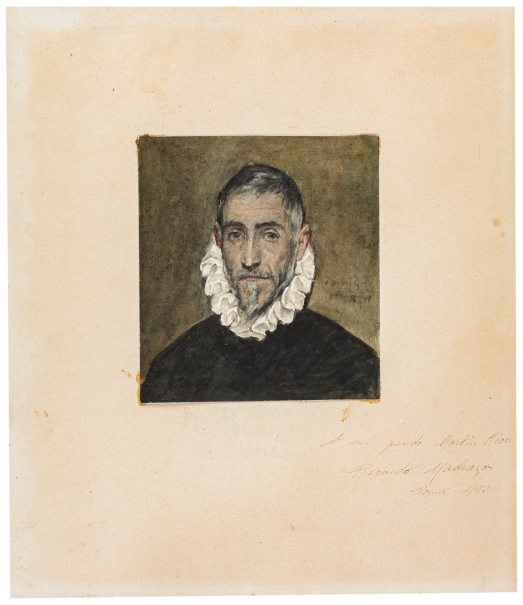 Copia del Retrato de caballero anciano de El Greco - Colección - Museo ...