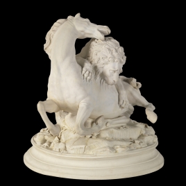 Grupo del león devorando a un caballo - Colección - Museo Nacional del ...