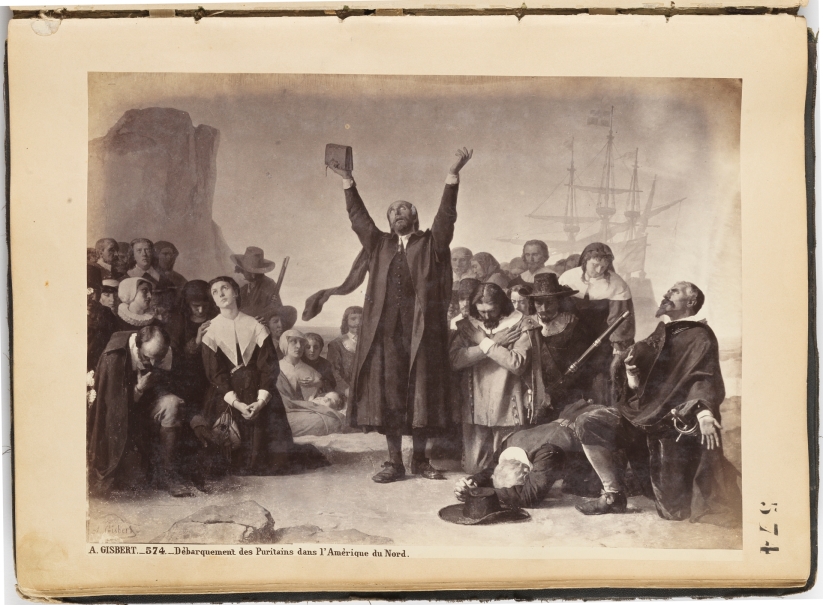 Desembarco de los Puritanos en America del Norte - Colección - Museo ...
