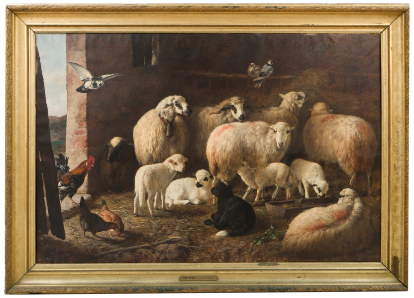 En el establo - Colección - Museo Nacional del Prado