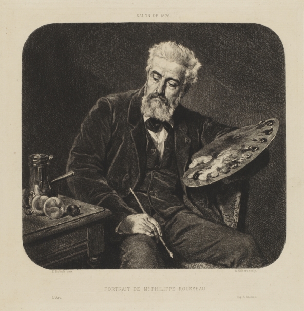 Retrato de M. Philippe Rousseau - Colección - Museo Nacional del Prado