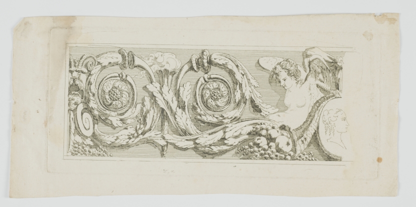 Friso decorativo con efigie femenina - Colección - Museo Nacional del Prado