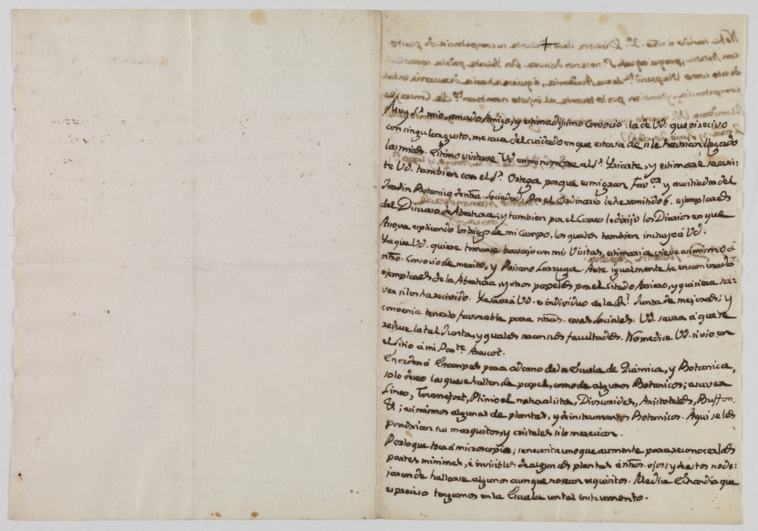 Carta de Juan Antonio Hernández de Larrea a Martín Zapater, Zaragoza 20 ...