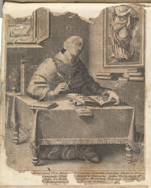 Juan Duns Scoto en su escritorio - Colección - Museo Nacional del Prado