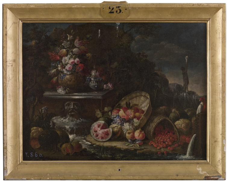 Bodegón en un paisaje - Colección - Museo Nacional del Prado