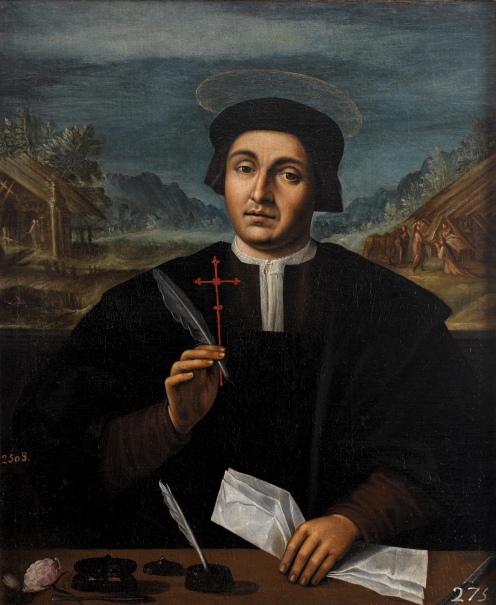 Retrato de un eclesiástico como santo - Colección - Museo Nacional del ...