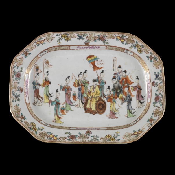 Octagonal Chinese porcelain platter. Dutch East India Company - The ...