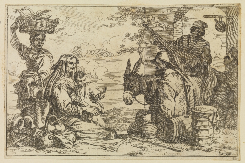 Descanso en el camino con un tañedor de laúd - Colección - Museo ...