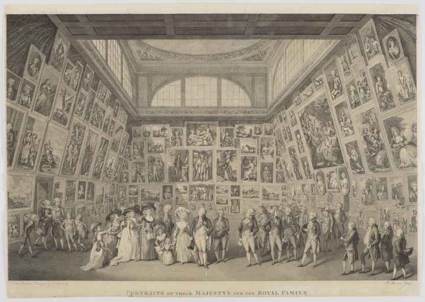 Portraits of their Majesty’s and the Royal Family Viewing the ...