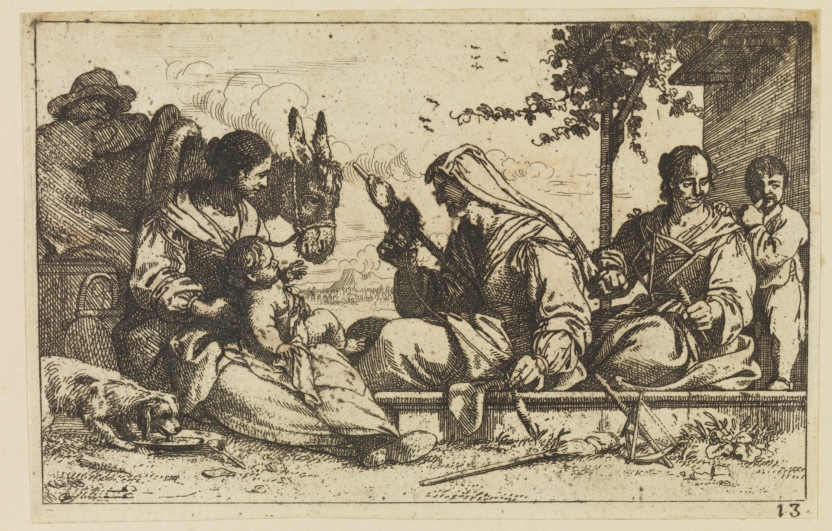 Mujeres hilando en el exterior de su vivienda - Colección - Museo ...