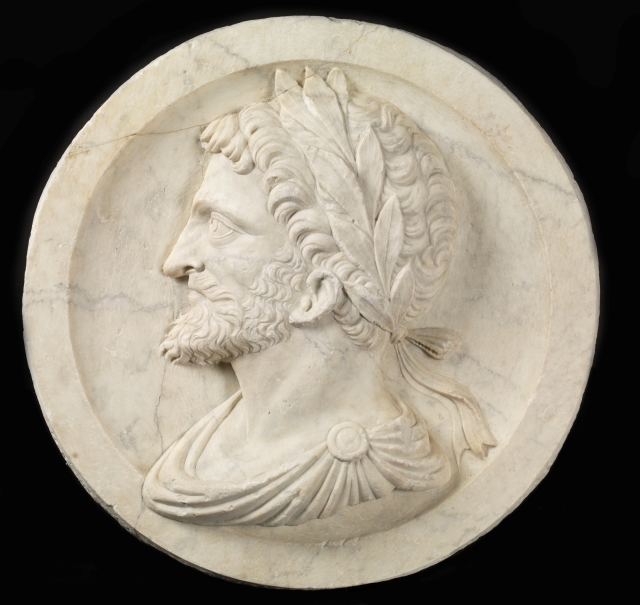 Busto de personaje masculino laureado - Colección - Museo Nacional del ...