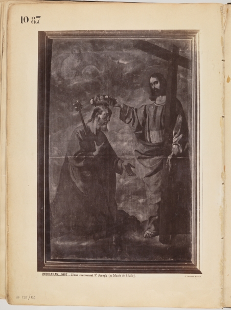 Cristo coronando a san José - Colección - Museo Nacional del Prado