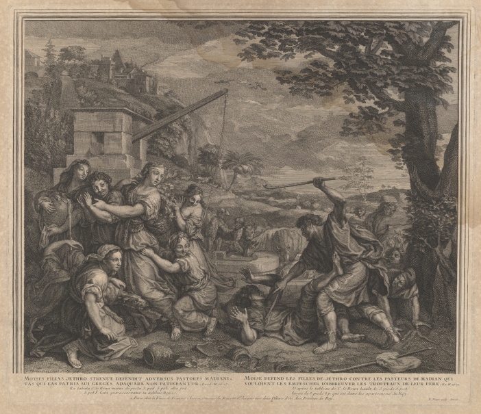 Moisés defiende a las hijas de Jethro - Colección - Museo Nacional del ...