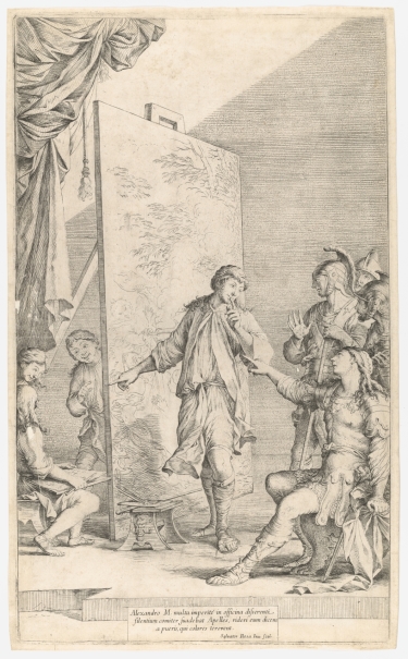 Alejandro en el estudio de Apeles - Colección - Museo Nacional del Prado