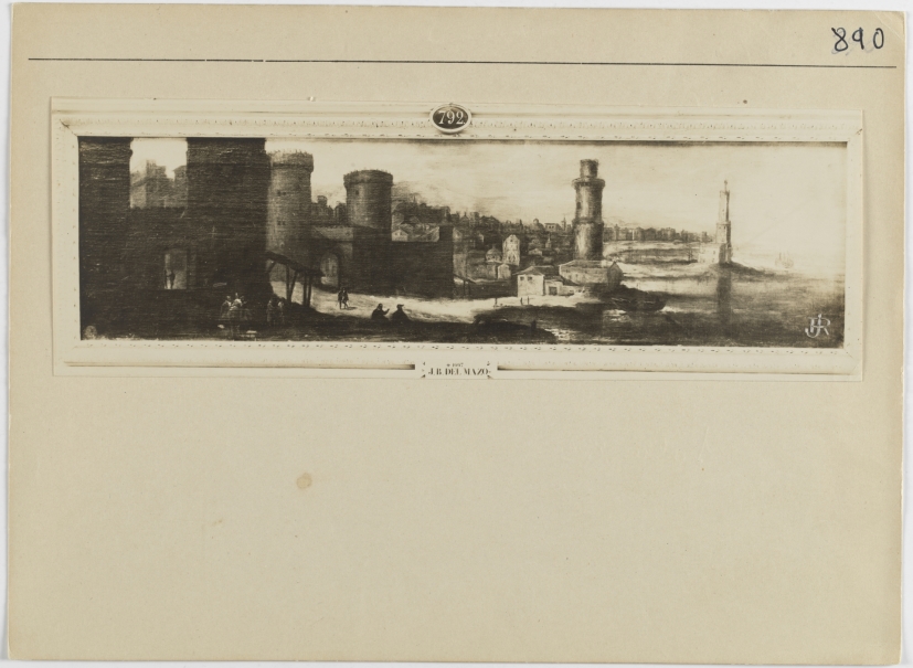 Un puerto fortificado - Colección - Museo Nacional del Prado