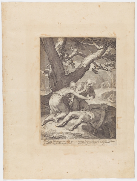 Adán y Eva lloran la muerte de Abel - Colección - Museo Nacional del Prado