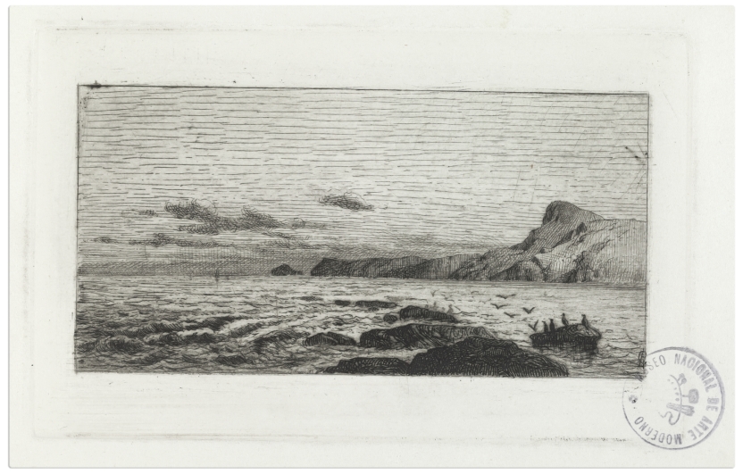 Arrecifes (Marina: Roca, gaviotas) - Colección - Museo Nacional del Prado